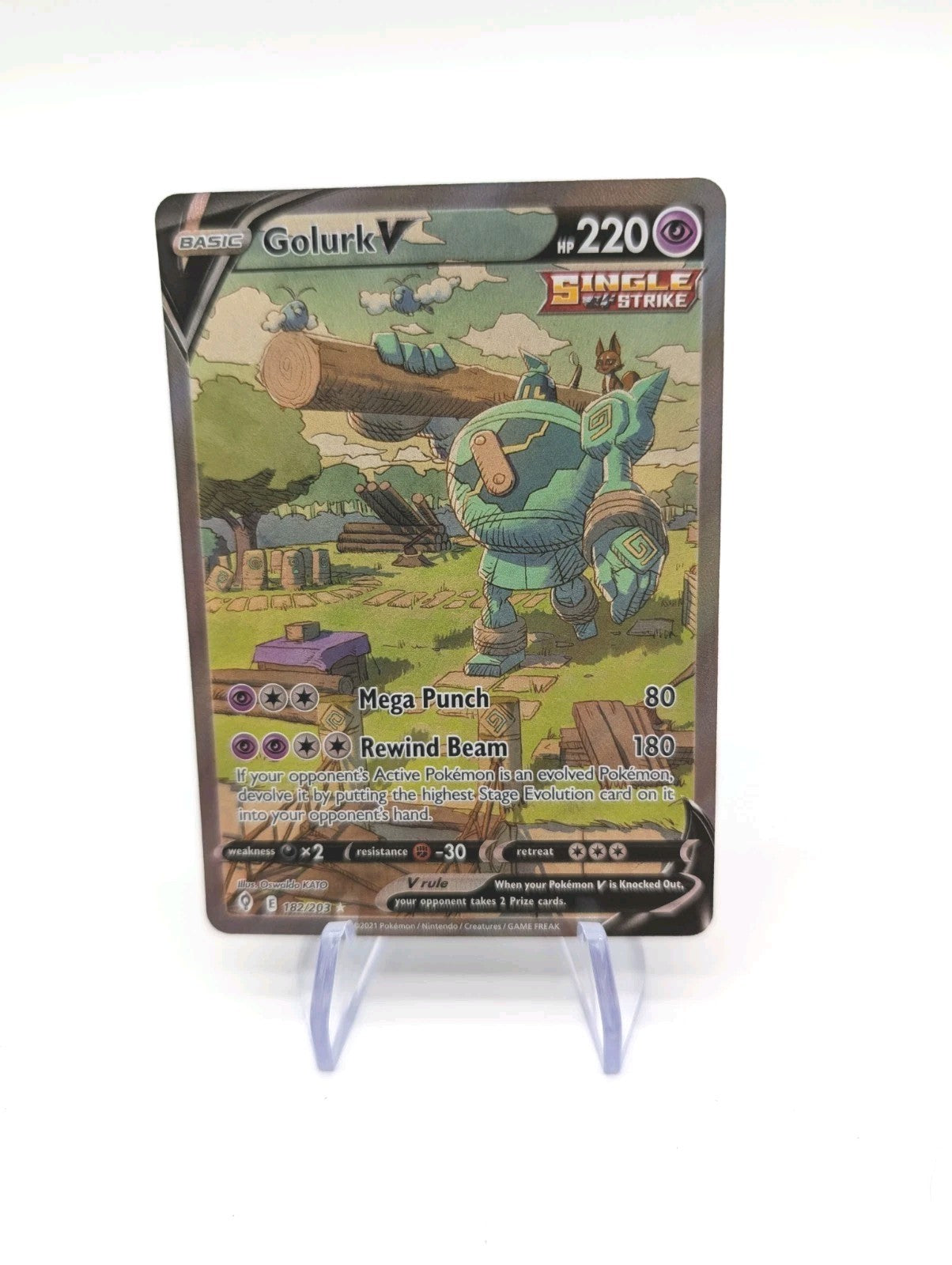 Pokemon Golurk v Evolving Skies Alternative Art Card 182/203 Near Mint ...