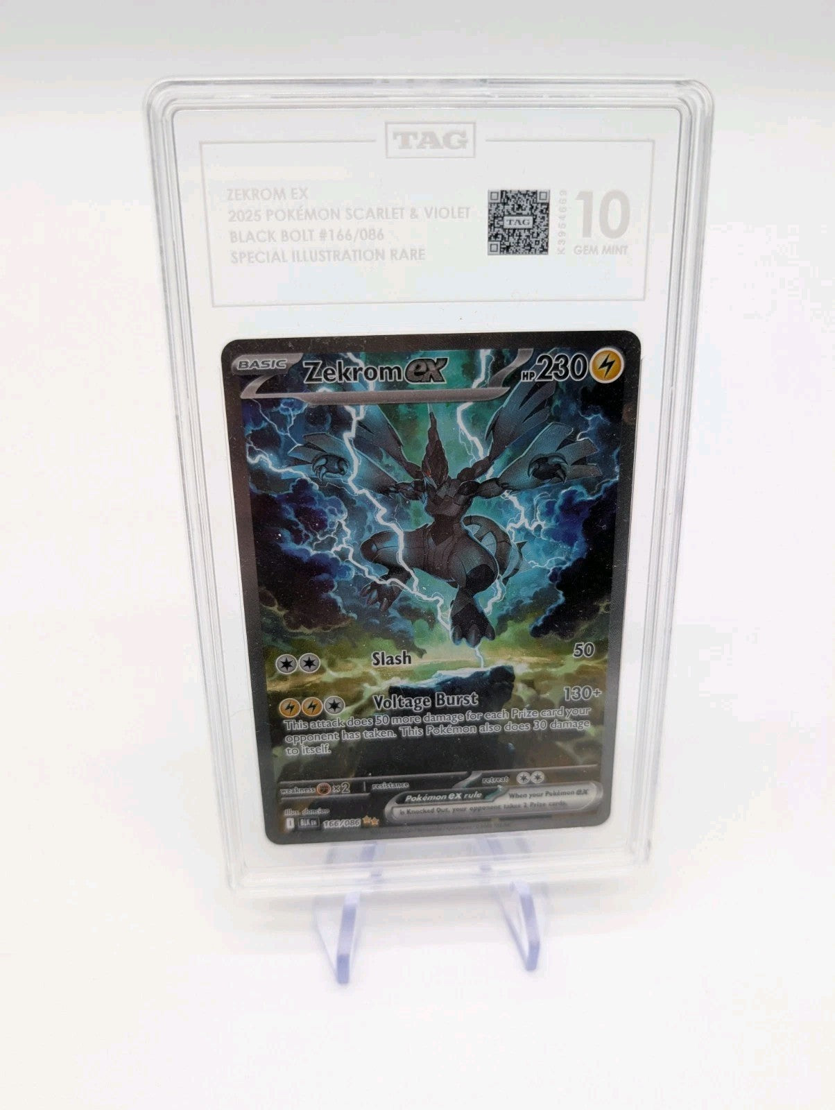 Pokémon TCG Zekrom EX Sir #166/086 Black Bolt TAG 10 – Quirky & The Geek